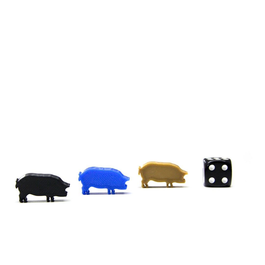 Meeples Pig, Swine, Hog Farm Animal Figures | Board Games Game Dnd ...