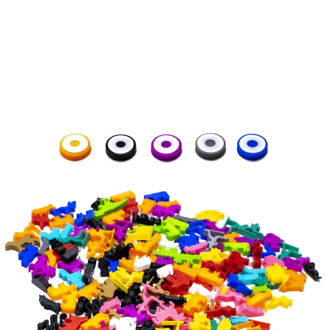 Disc Token With Dot ONE SIDED for Board Games- Board Game Accessory ...