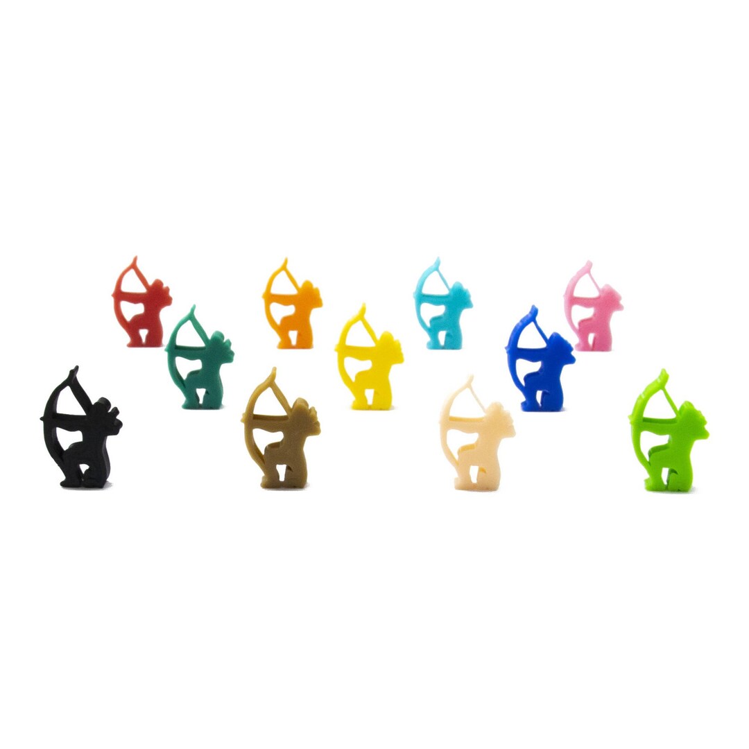 Archer Hunter Meeple Figures Mega Pack (55PCS 11 Color) - Board Game ...