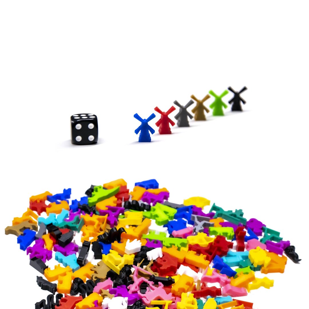 Meeples Windmill Building Figures | Board Games Game Dnd Accessories ...
