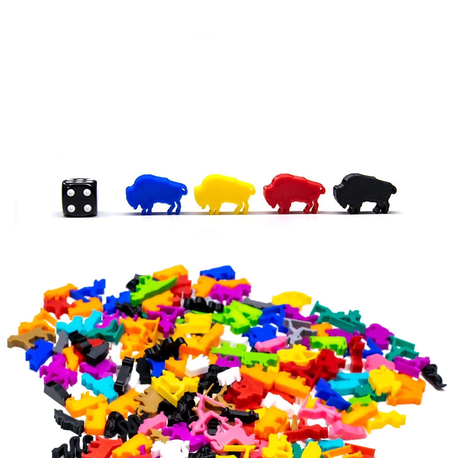 Buffalo Animal Meeple for Board Games - Board Game Accessory Pieces ...