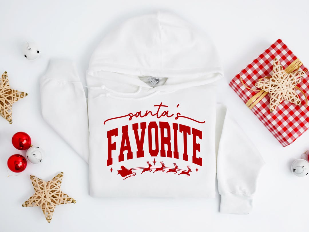 Santa's Favorite Christmas Sweatshirt: Matching Family Holiday Top - Etsy