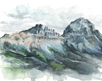 Rundle Mountain 2 16x20 Fine Art Print - Etsy