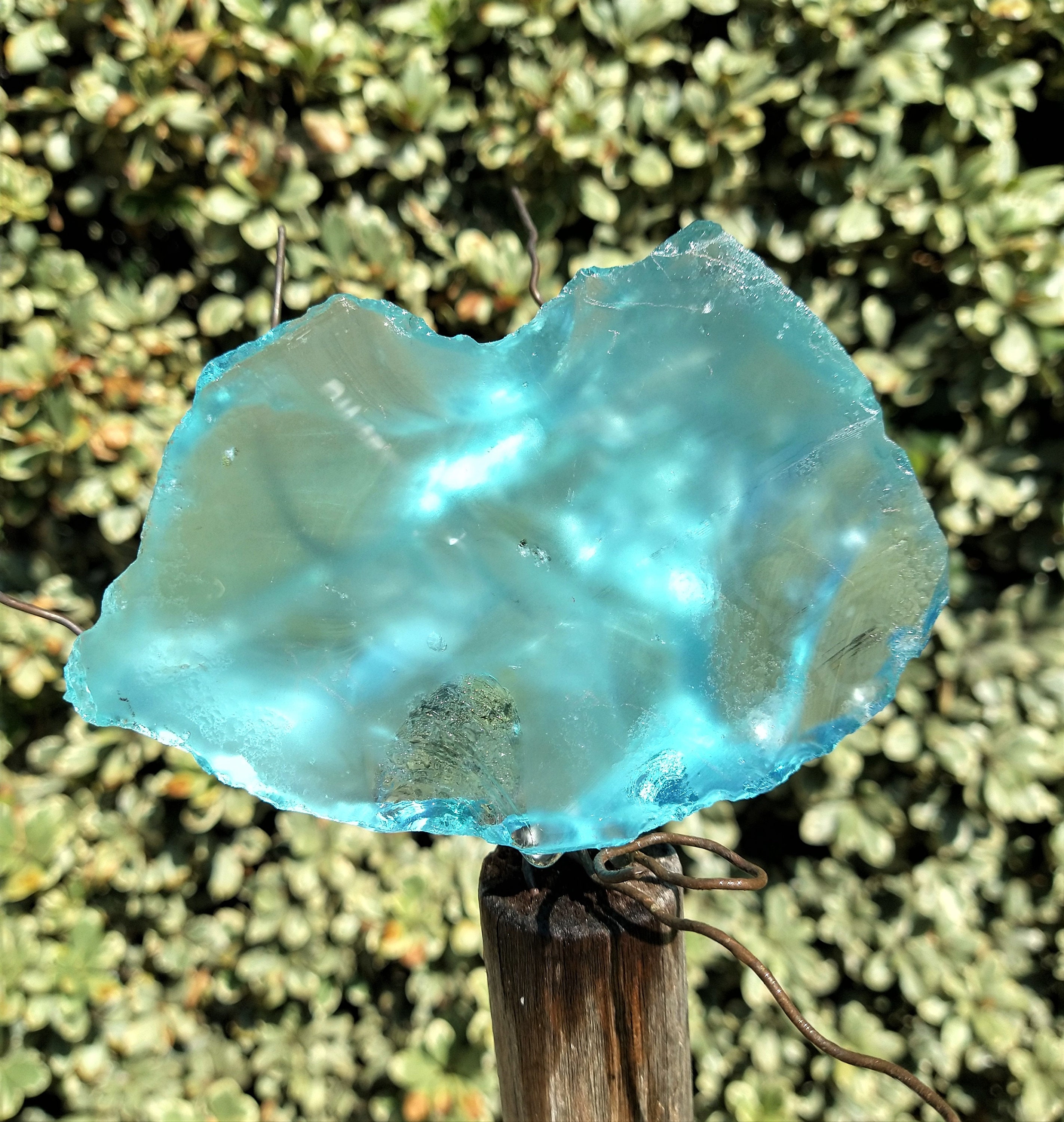 Beautiful Big Aqua Blue-green Slag Glass Chunk No Visible - Etsy
