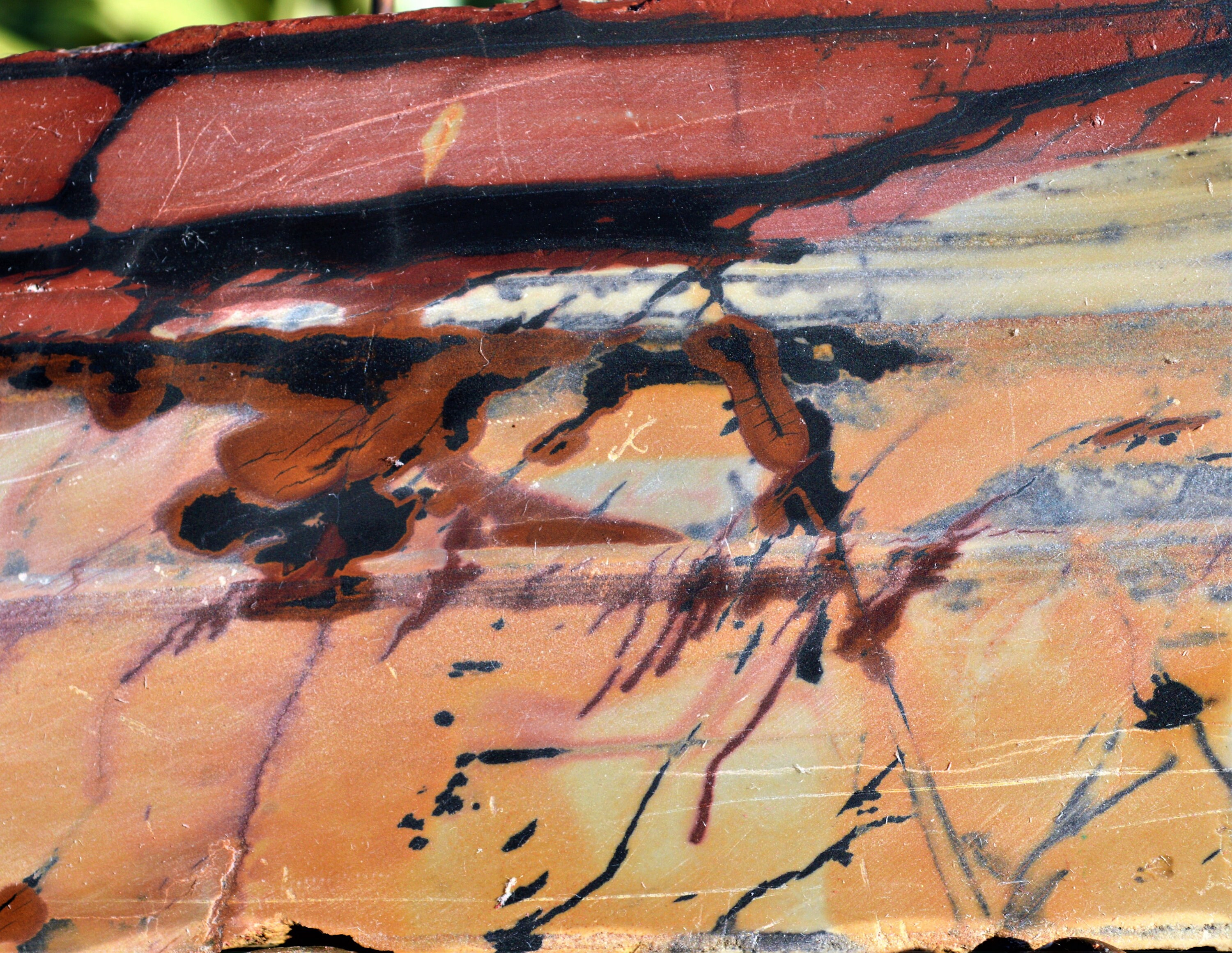 IPS20-12: RARE Colorful Indian Paint Stone. This Example From Death ...