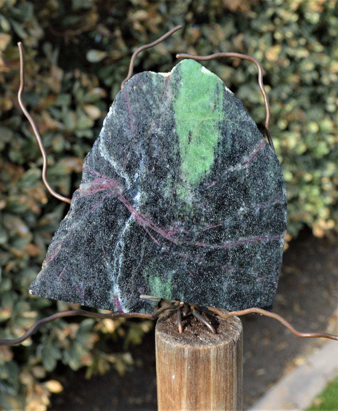 ZRS-19-01 Unusual Ziolite Ruby Slab This Stone Weights: 6.5 OZ or 186 ...