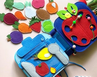 Activity Felt Bookquiet Book for Toddler Girl or Boy | Etsy