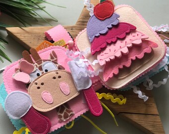 Personalised Felt Quiet Book From 6 Month to 2 Years, Educational Felt ...