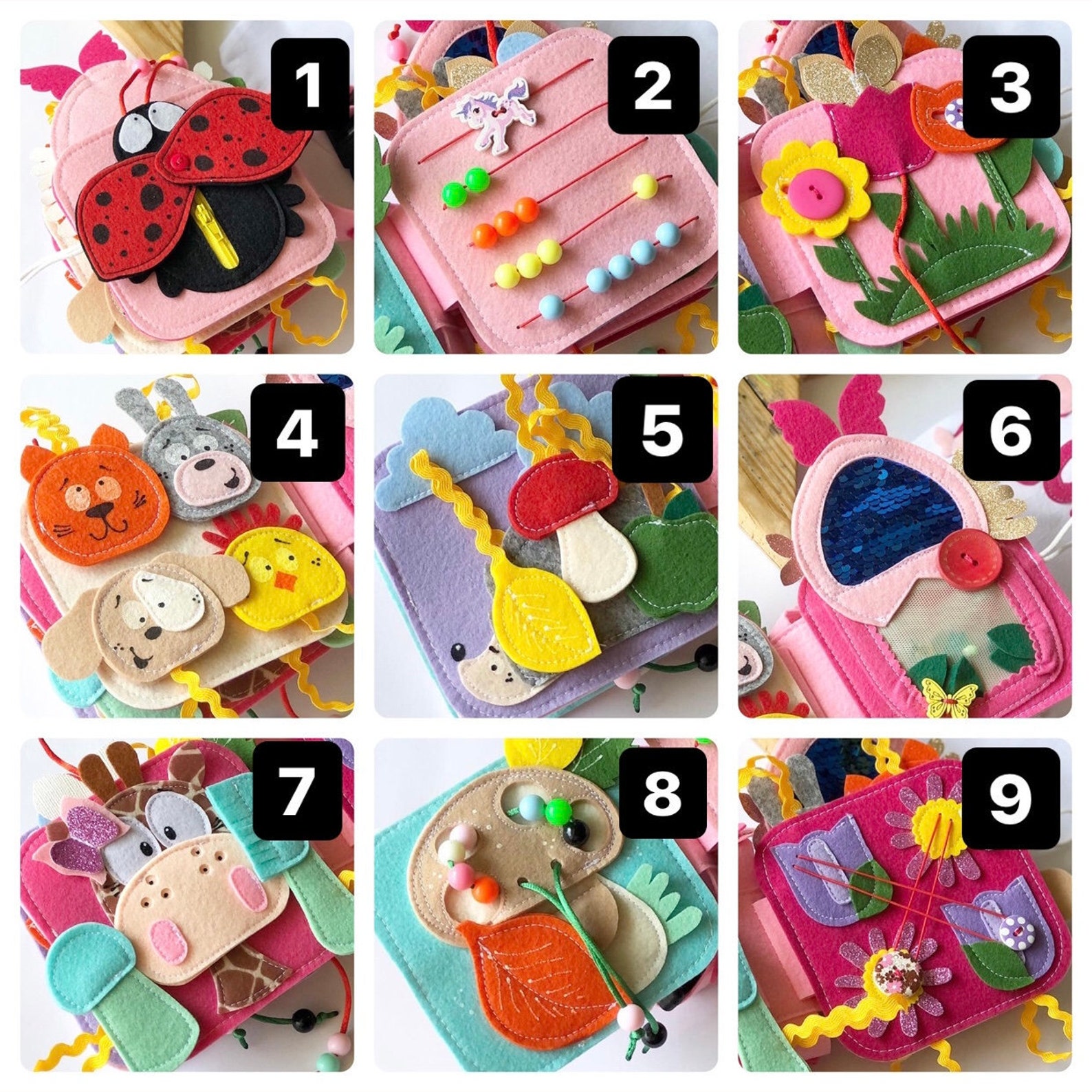 Busy Book-quiet Book-activity Book-first Bookbaby Activity | Etsy