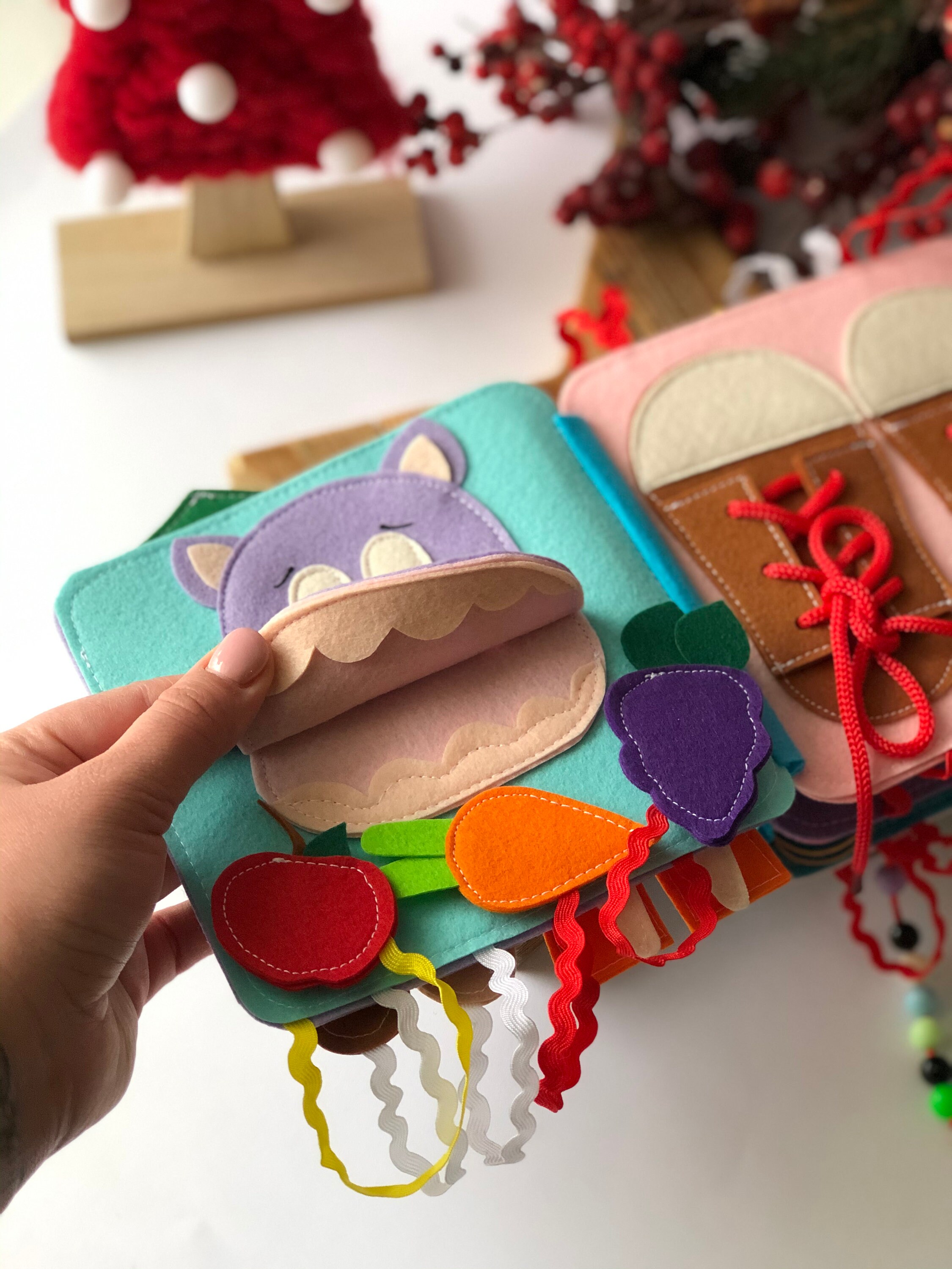 Personalised Quiet Book Sensory Soft Felt Book for Kids | Etsy