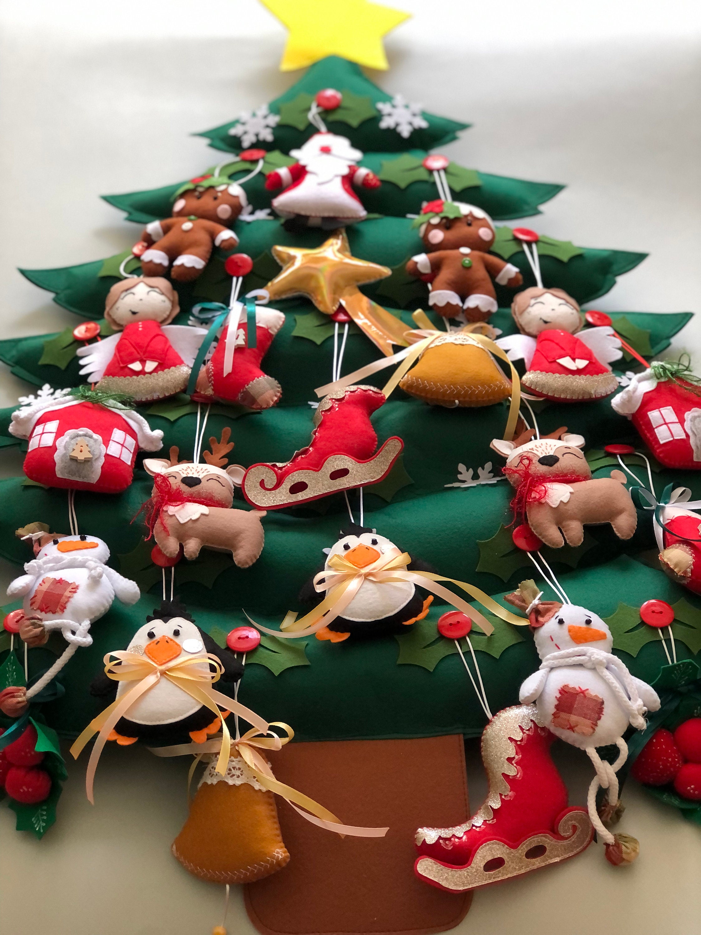 Decorative Fir Tree Made of Felt. Christmas Decor. Felt Tree - Etsy