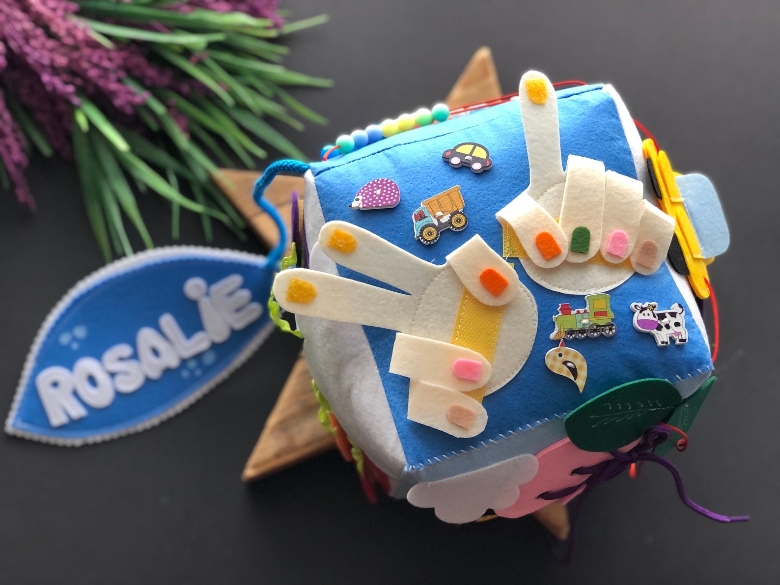 Quiet Felt Cube for Kids. Montessori Toy.activity Felt Cube - Etsy