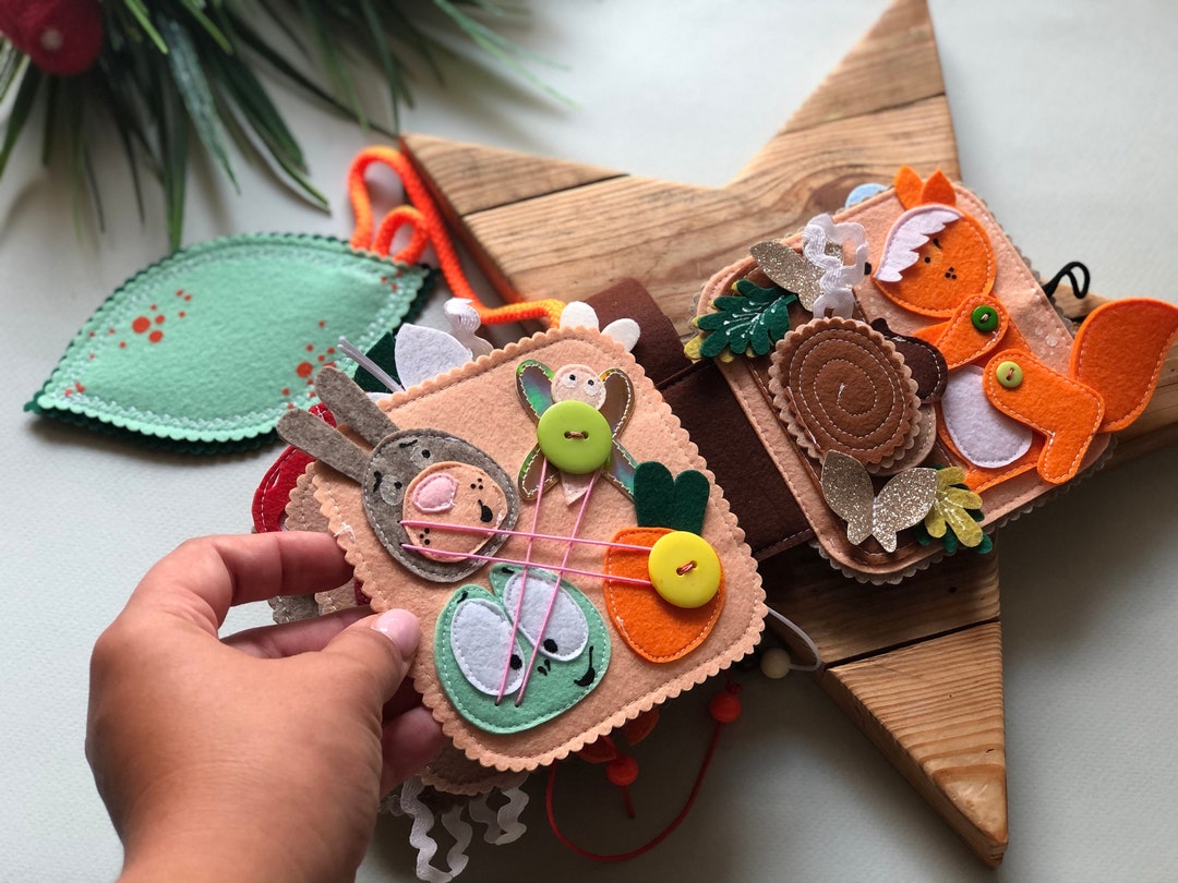 Personalised Felt Quiet Book From 6 Month to 2 Years, Educational Felt ...