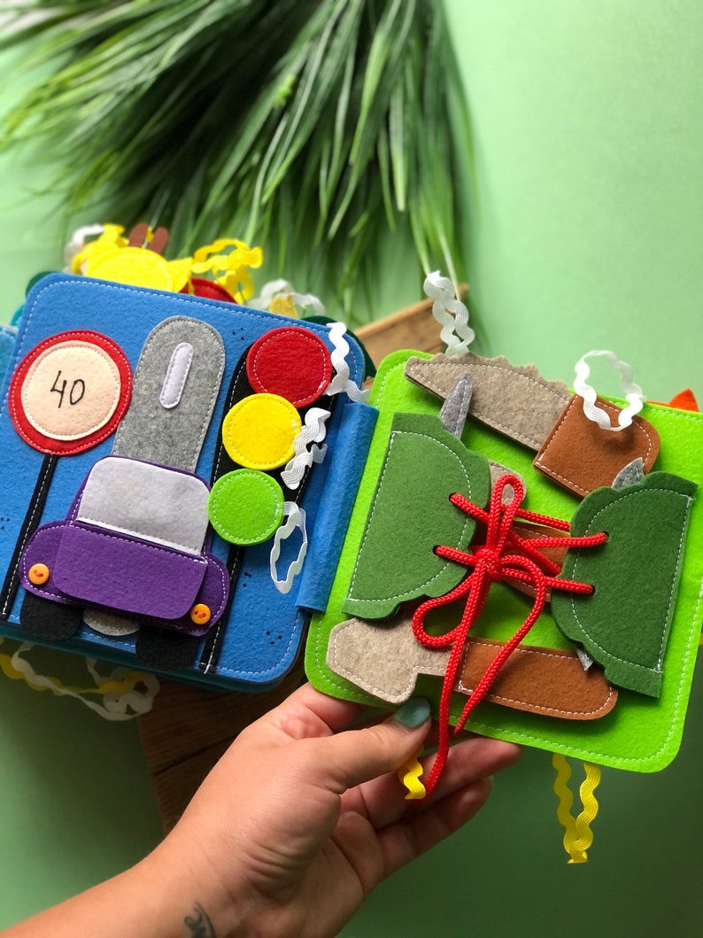 Personalised Quiet Bookbusy Felt Book Educational Busy Book - Etsy