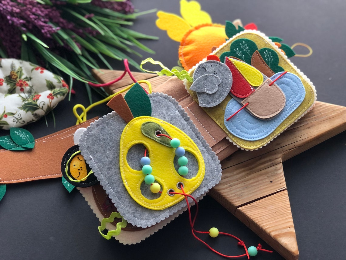 Personalised Felt Quiet Book From 6 Month to 2 - Etsy