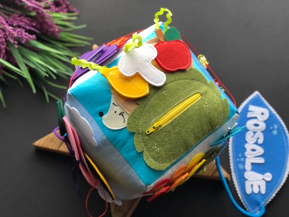 Quiet Felt Cube for Kids. Montessori Toy.activity Felt Cube - Etsy