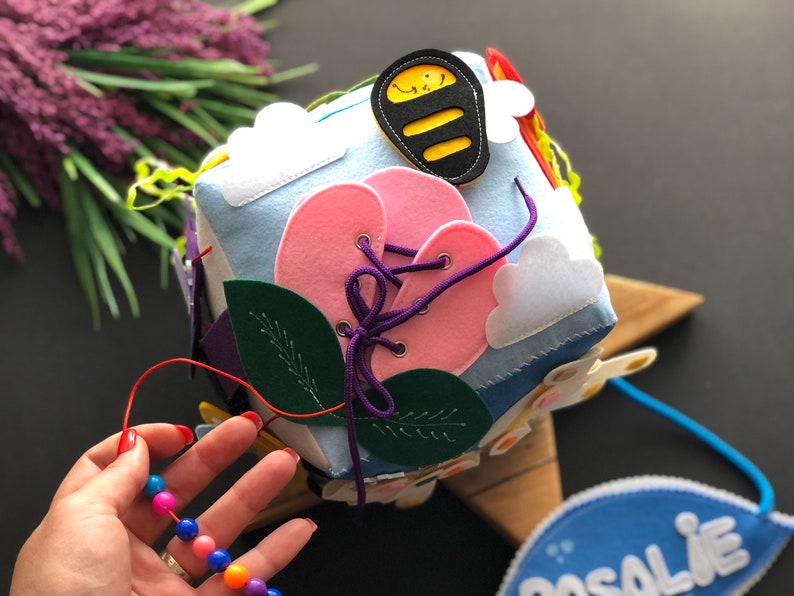 Quiet Felt Cube for Kids. Montessori Toy.activity Felt Cube - Etsy