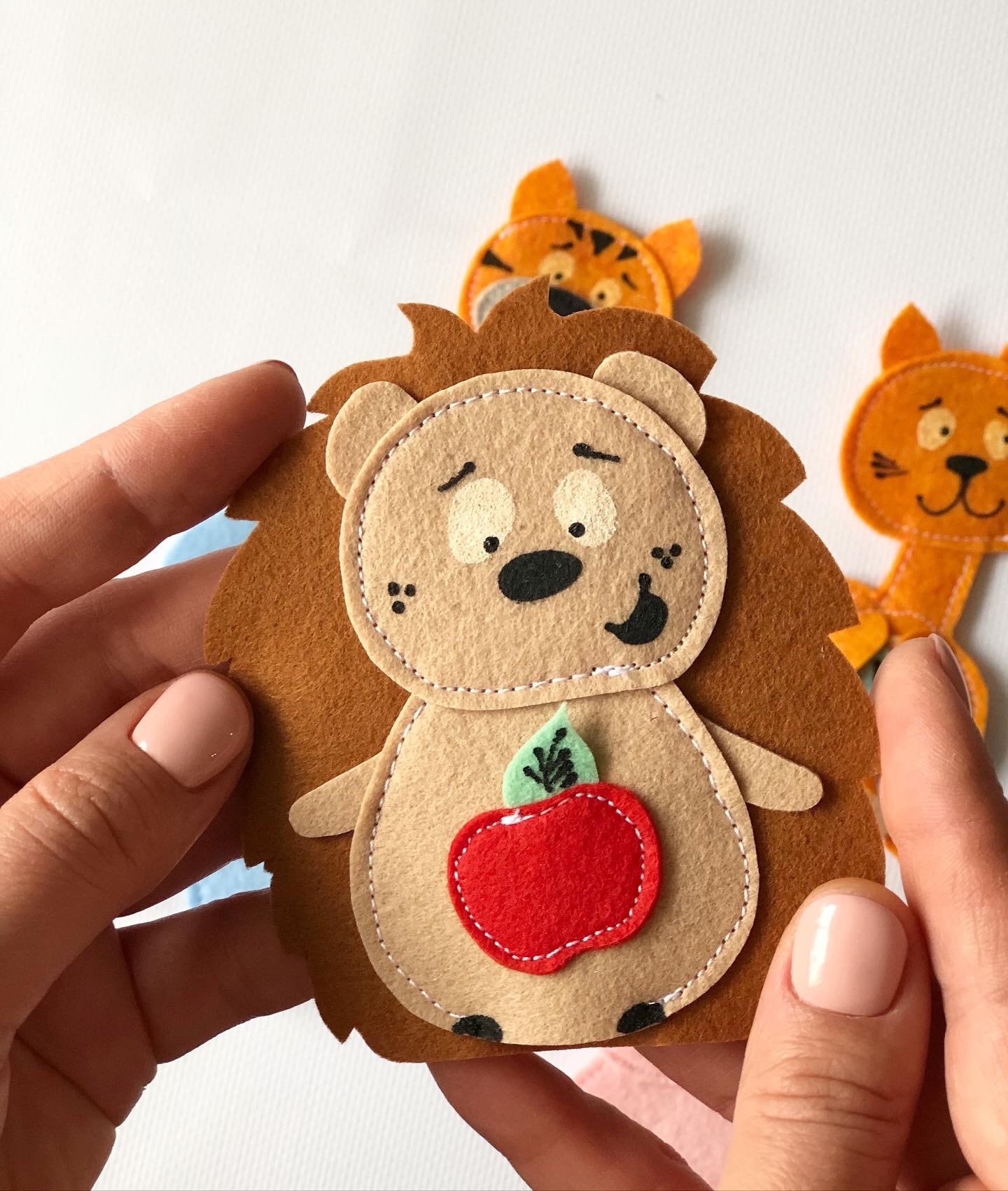 Finger Animals Quiet Toys Felt Finger Puppets Felt Animals - Etsy