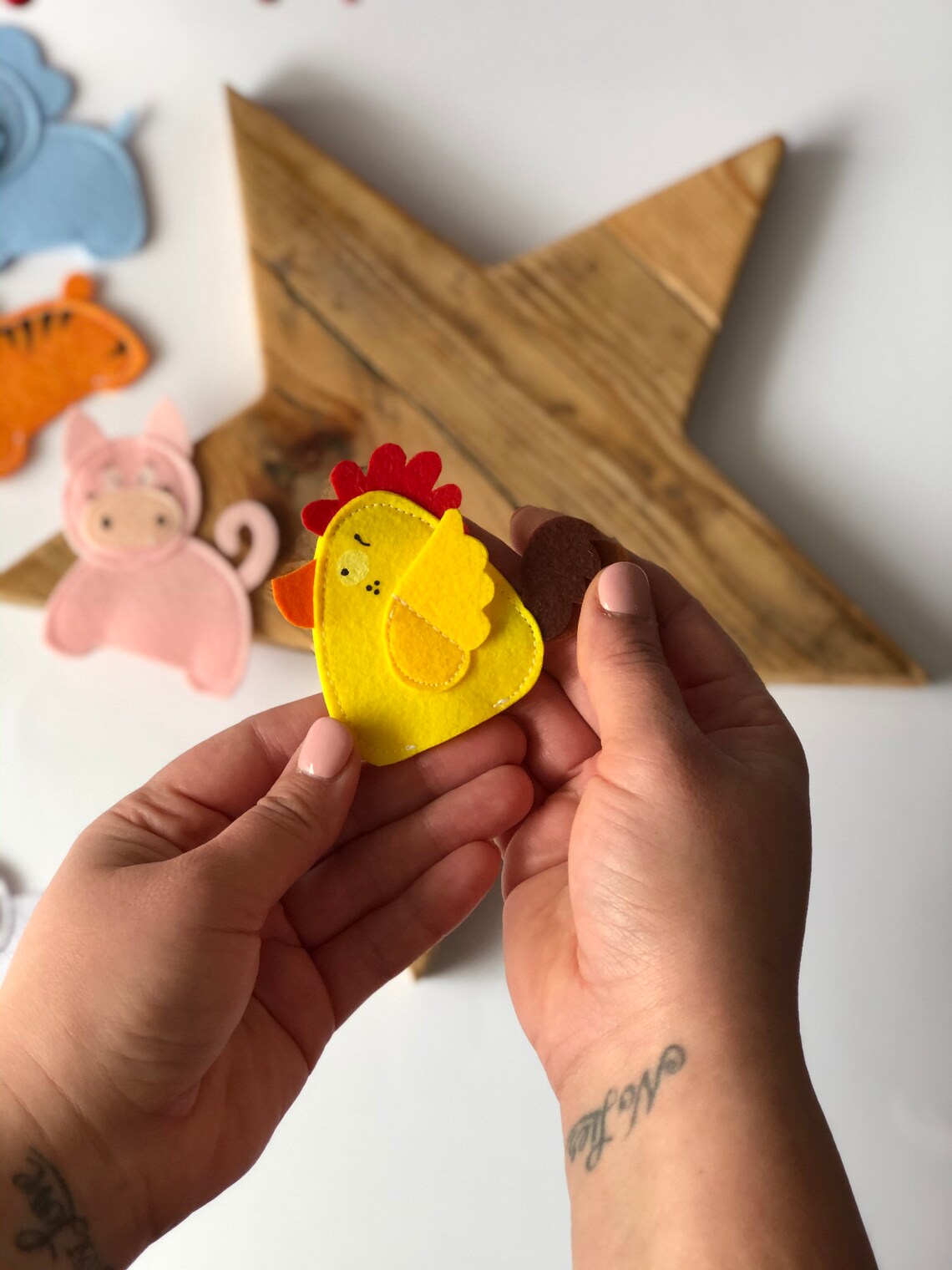 Finger Animals Quiet Toys Felt Finger Puppets Felt Animals - Etsy