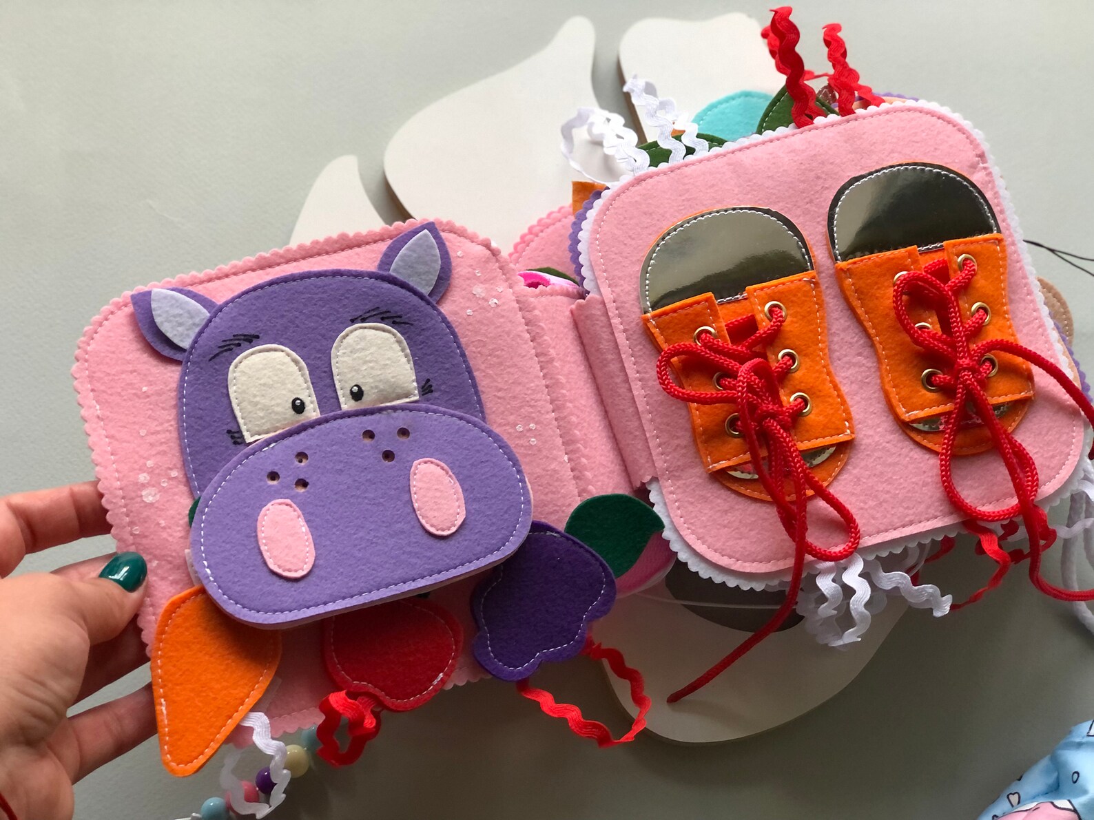 Personalised Quiet Book Sensory Soft Felt Book for Kids - Etsy