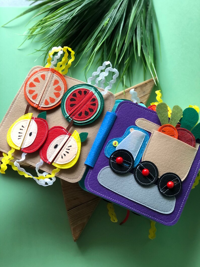Personalised Quiet Bookbusy Felt Book Educational Busy Book - Etsy
