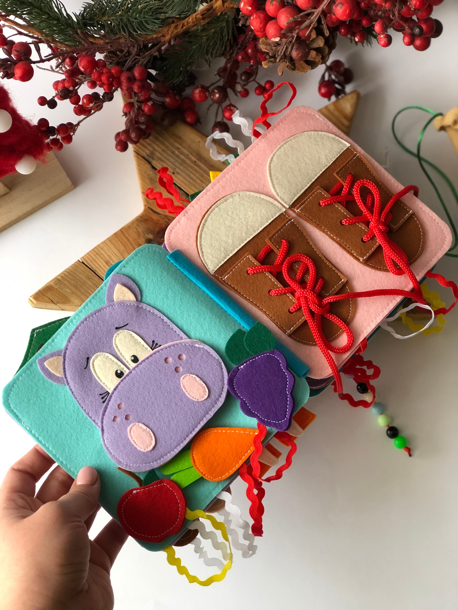 Personalised Quiet Book Sensory Soft Felt Book for Kids - Etsy