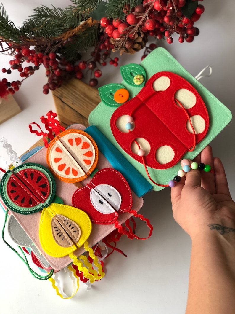 Personalised Quiet Book Sensory Soft Felt Book for Kids - Etsy