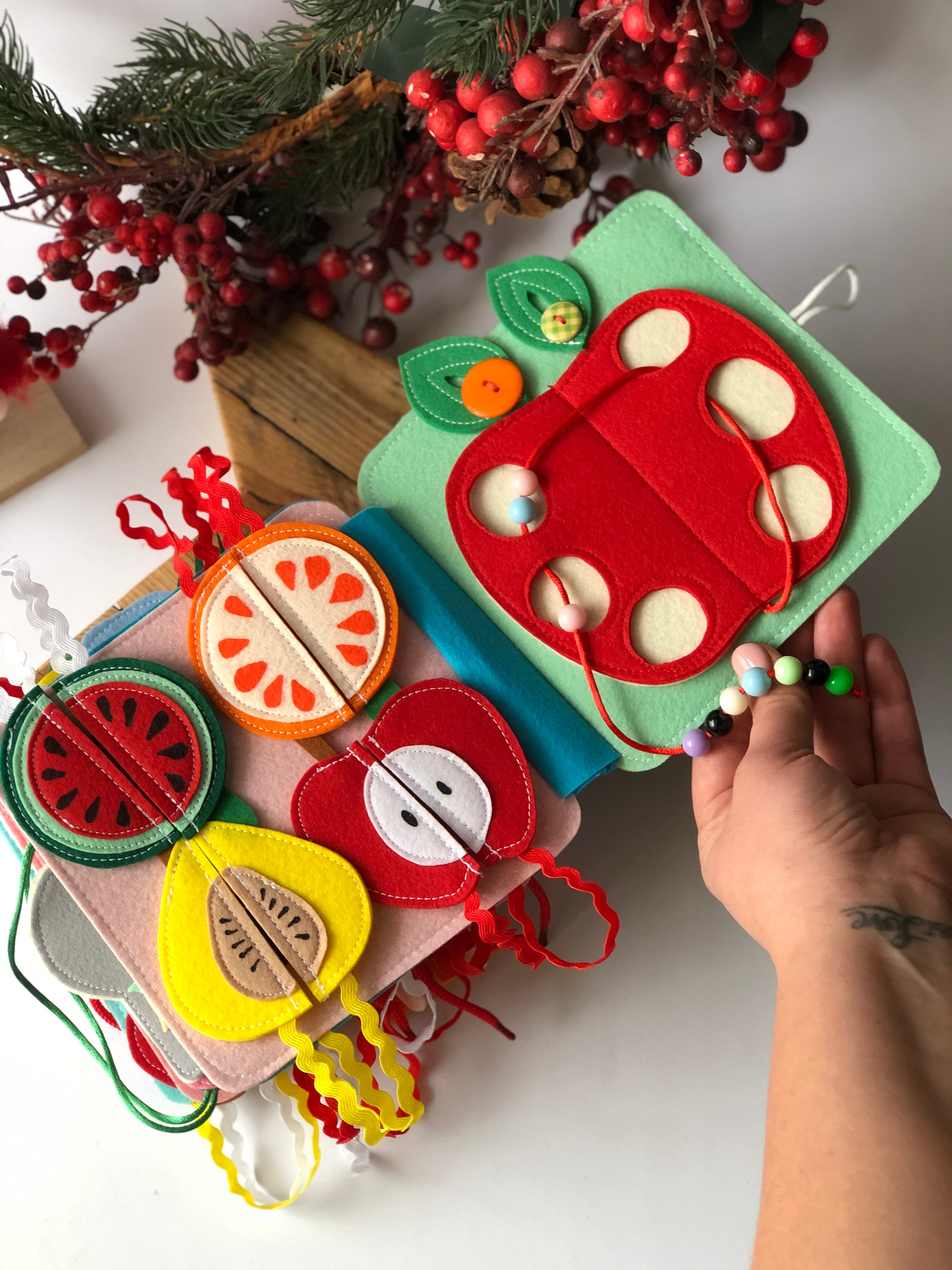 Personalised Quiet Book Sensory Soft Felt Book for Kids | Etsy