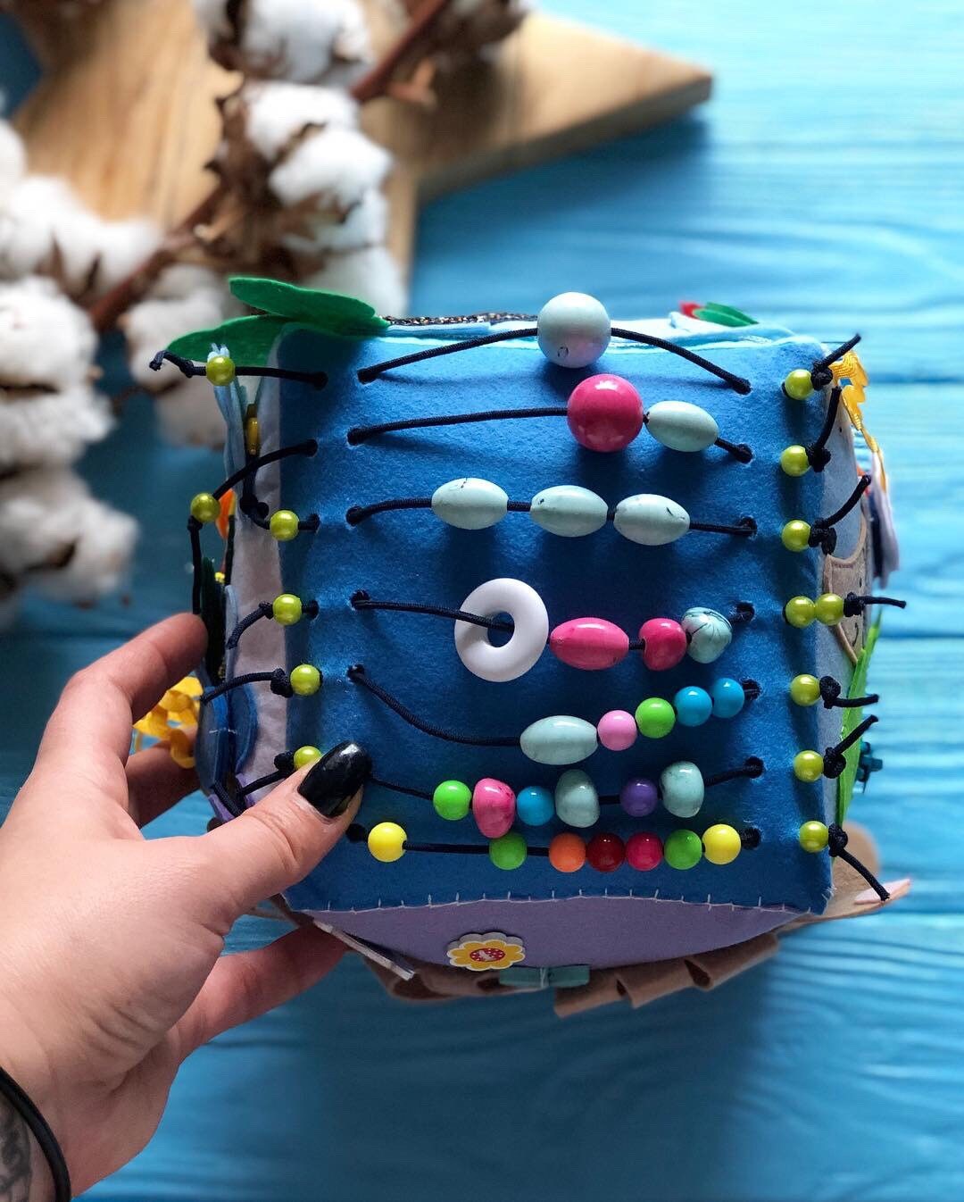 Quiet Felt Cube for Kids. Montessori Toy.activity Felt Cube | Etsy