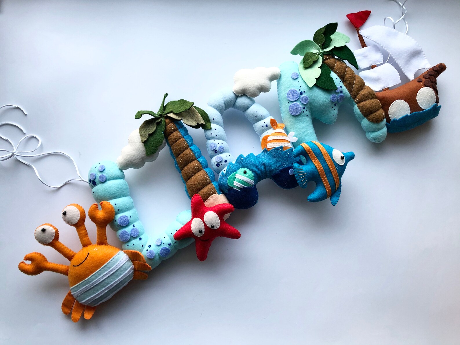 Personalised Garland, Name Garland, Name Felt Garland, Felt Name, Felt ...
