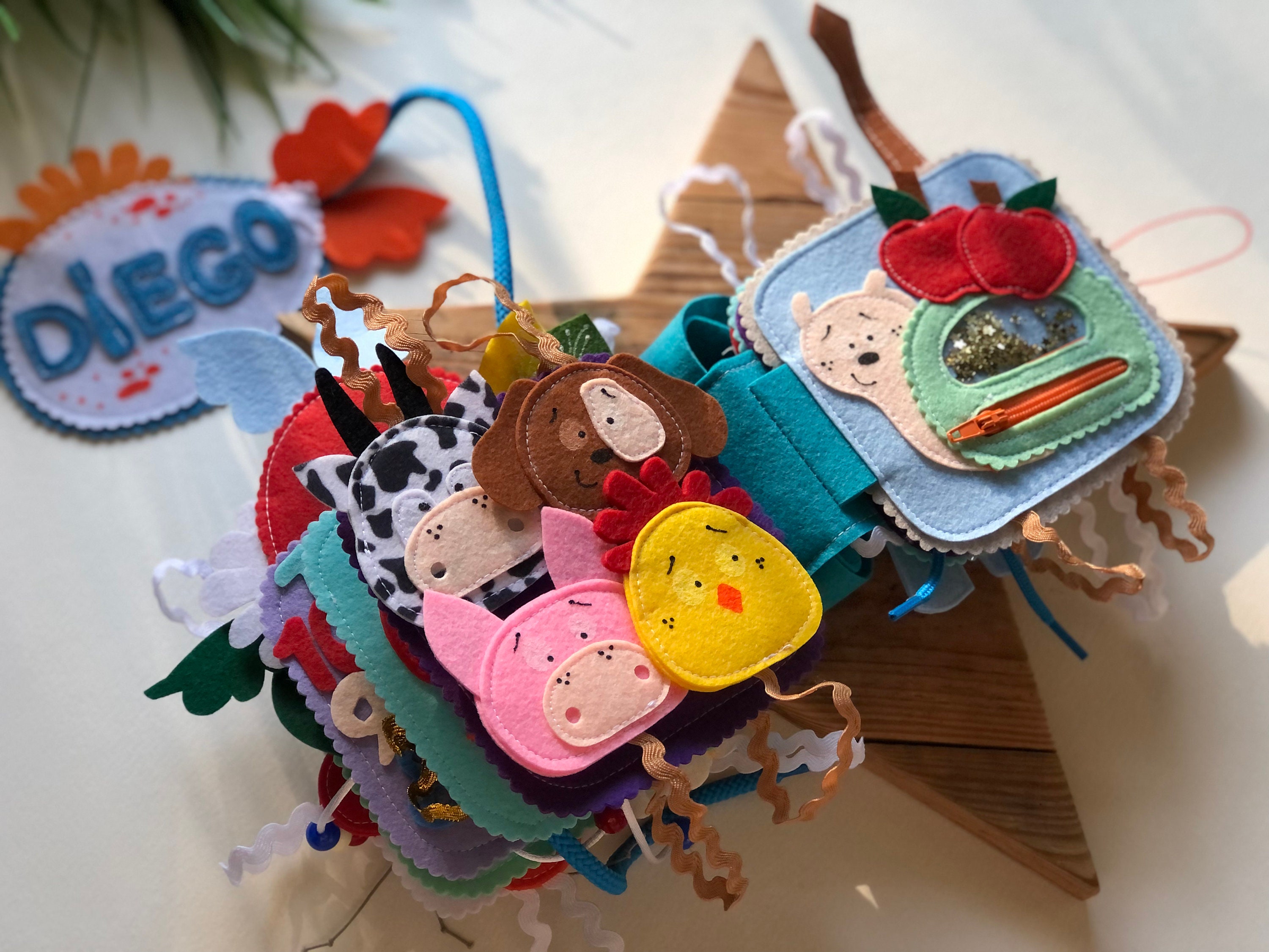 Personalised Felt Quiet Book From 6 Month to 2 Years - Etsy