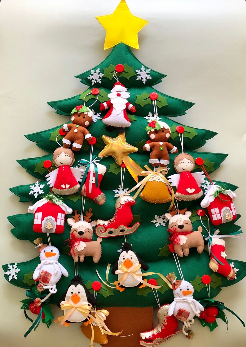 Decorative Fir Tree Made of Felt. Christmas Decor. Felt Tree - Etsy