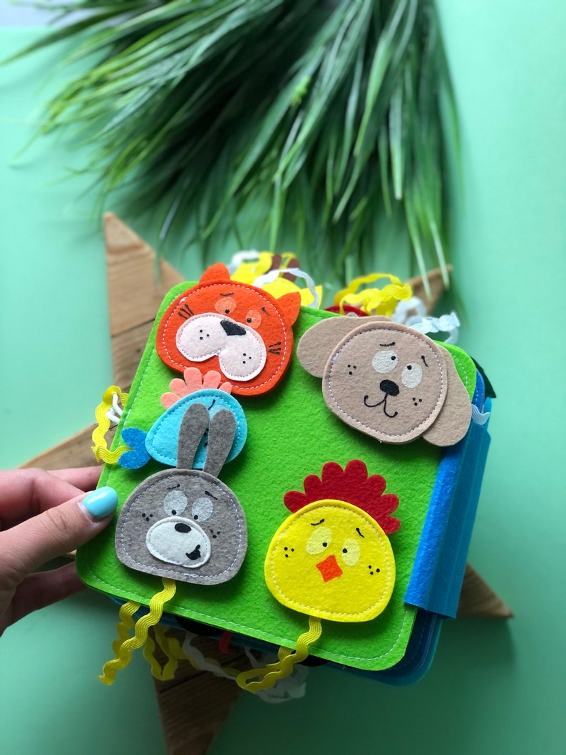 Personalised Quiet Bookbusy Felt Book Educational Busy Book - Etsy