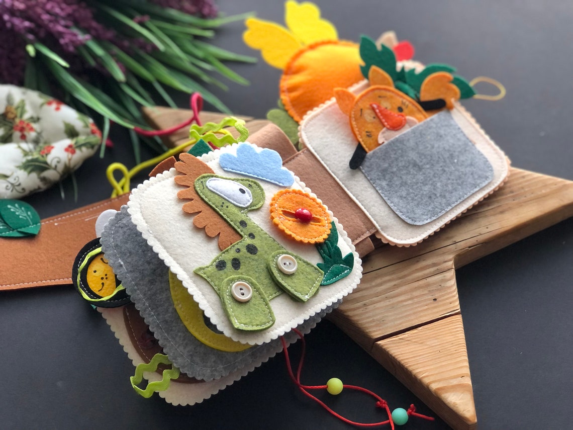 Personalised Felt Quiet Book From 6 Month to 2 - Etsy