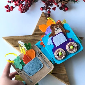 Activity Book With Sensory Features for Babies, Best Birthday Gift for ...