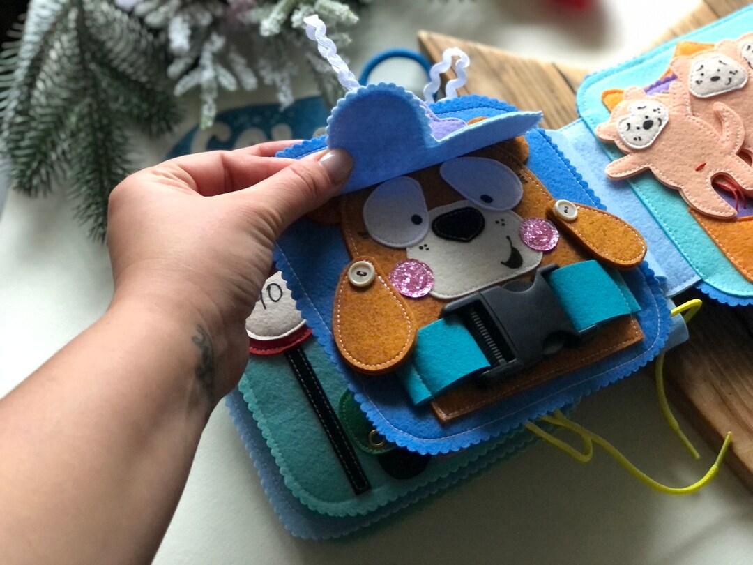 Personalised Quiet Book Sensory, Soft Felt Book for Kids , Educational ...