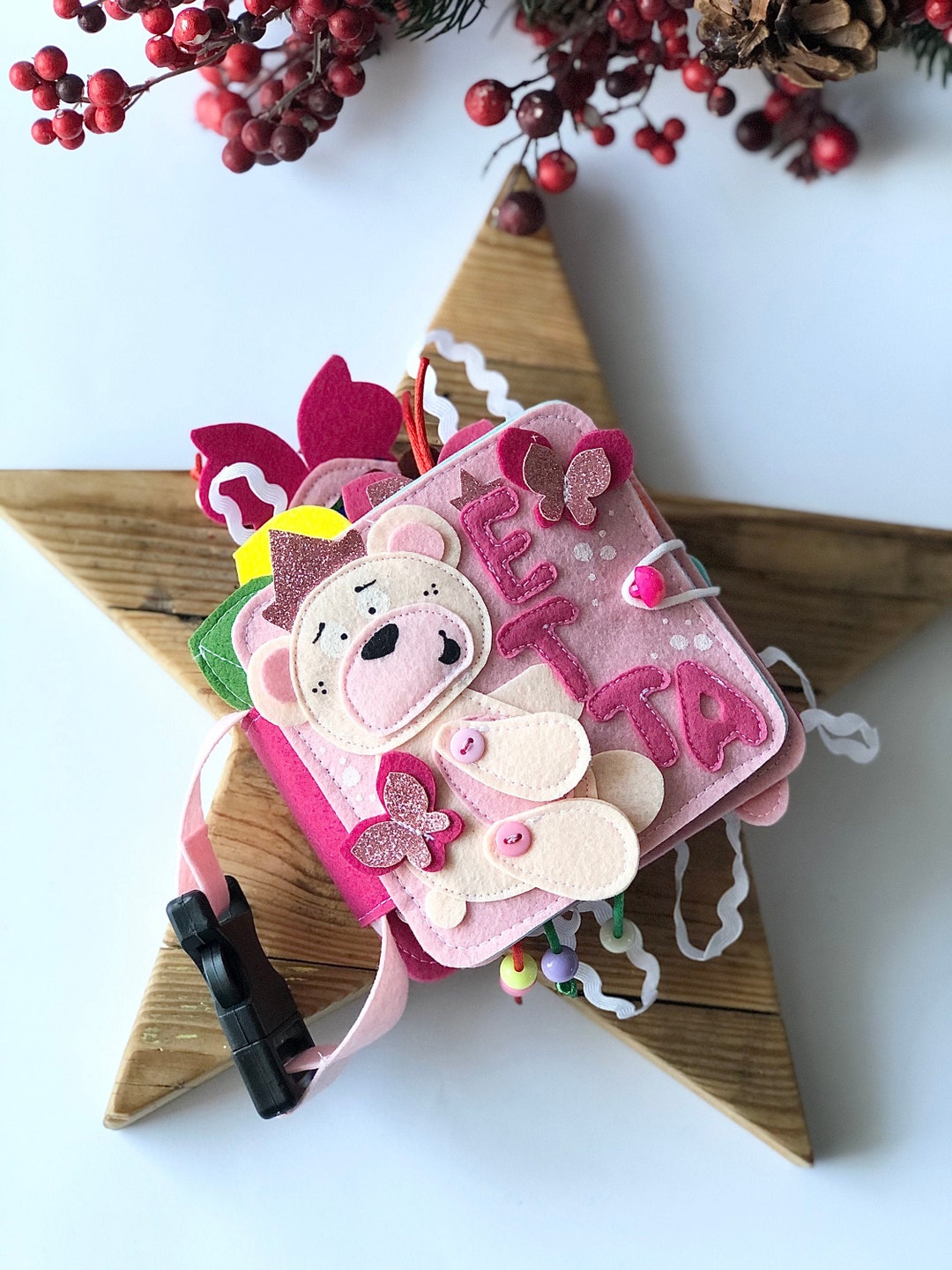 Personalised Felt Quiet Book From 6 Month to 2 Years, Educational Felt ...