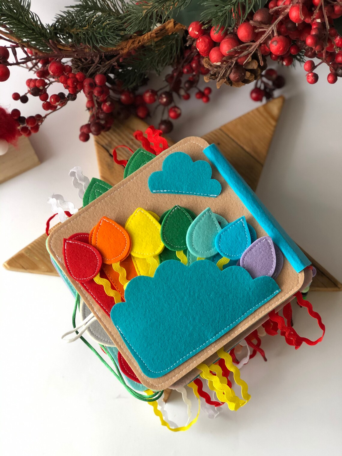 Personalised Quiet Book Sensory Soft Felt Book for Kids - Etsy