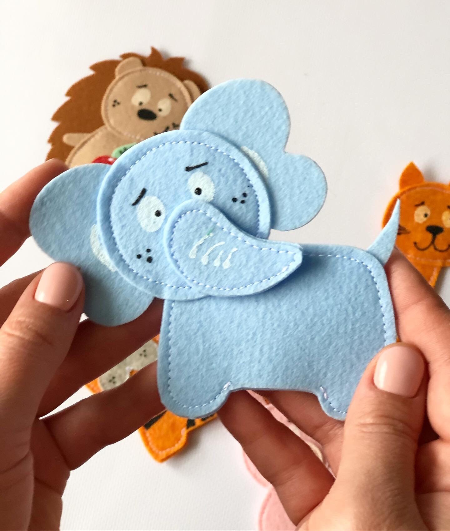 Finger Animals Quiet Toys Felt Finger Puppets Felt Animals - Etsy