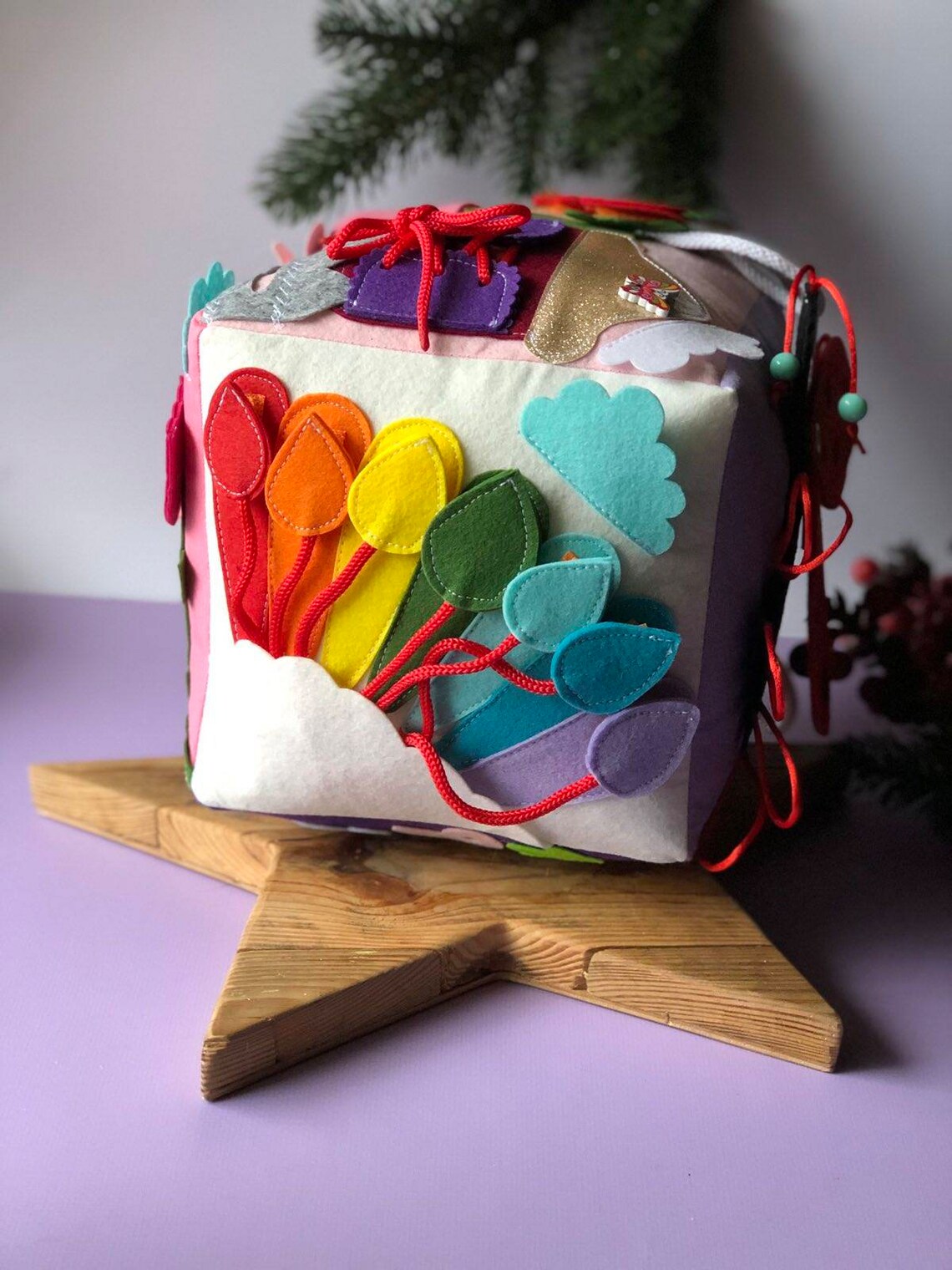 Quiet Felt Cube for Kids is a Clever Montessori Toy Activity - Etsy