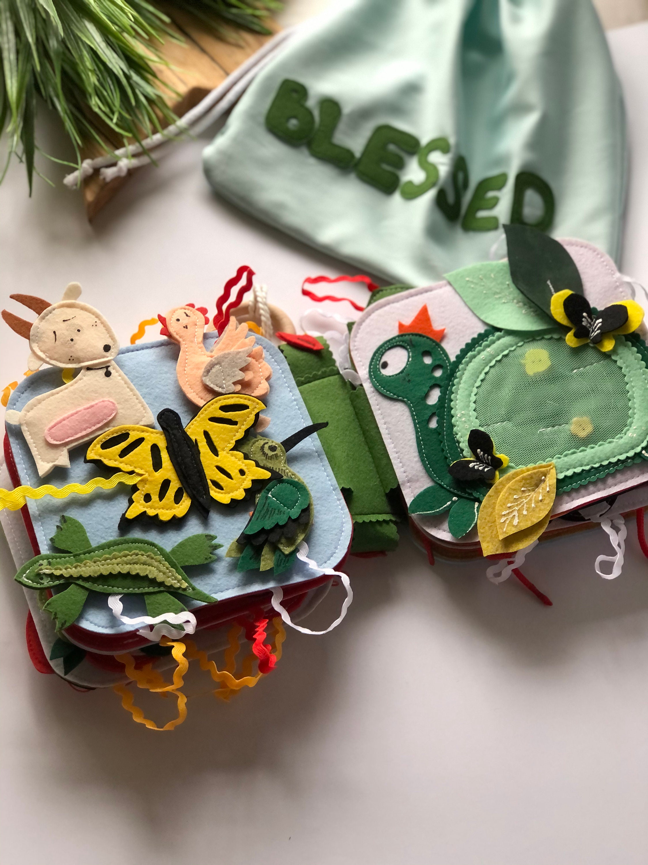 Quiet book . Felt book baby activity book Personalised quiet | Etsy