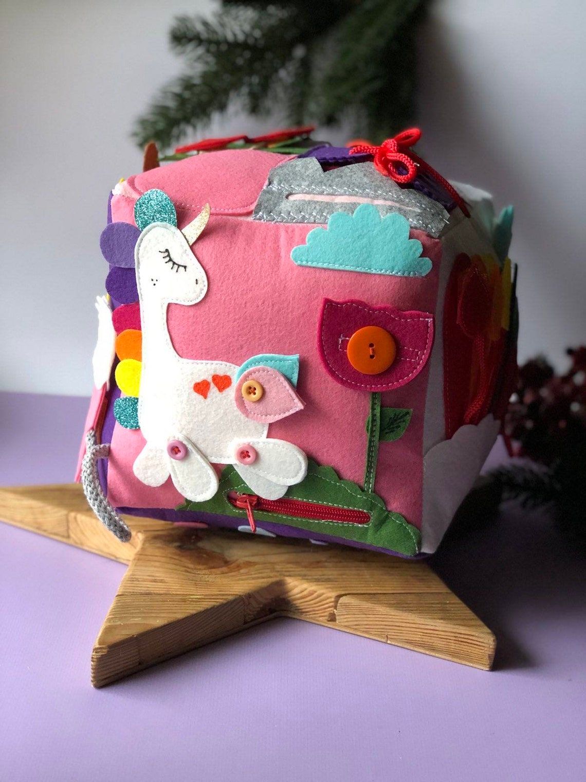 Quiet Felt Cube for Kids is a Clever Montessori Toy Activity - Etsy