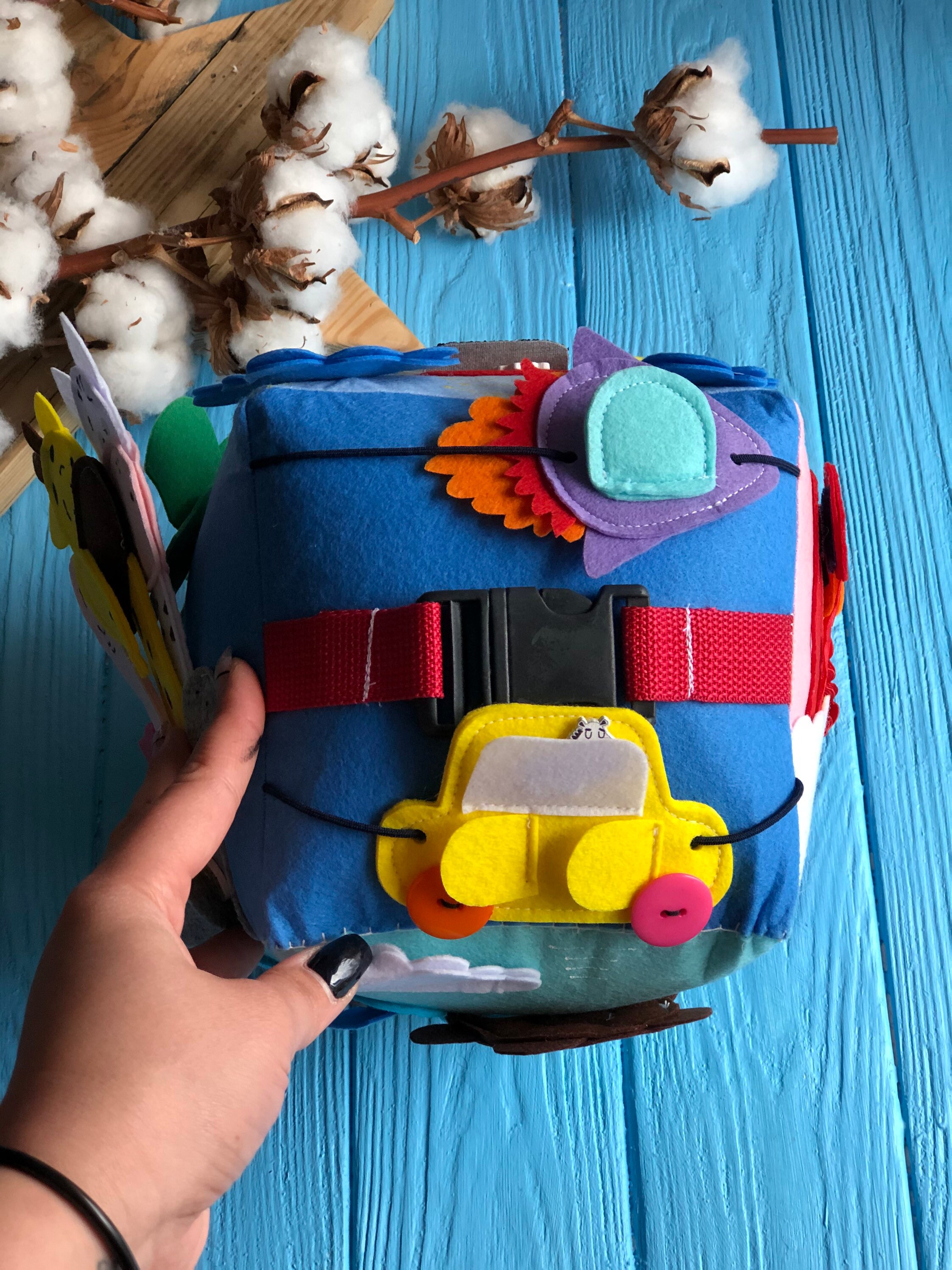 Quiet Felt Cube for Kids. Montessori Toy.activity Felt Cube | Etsy