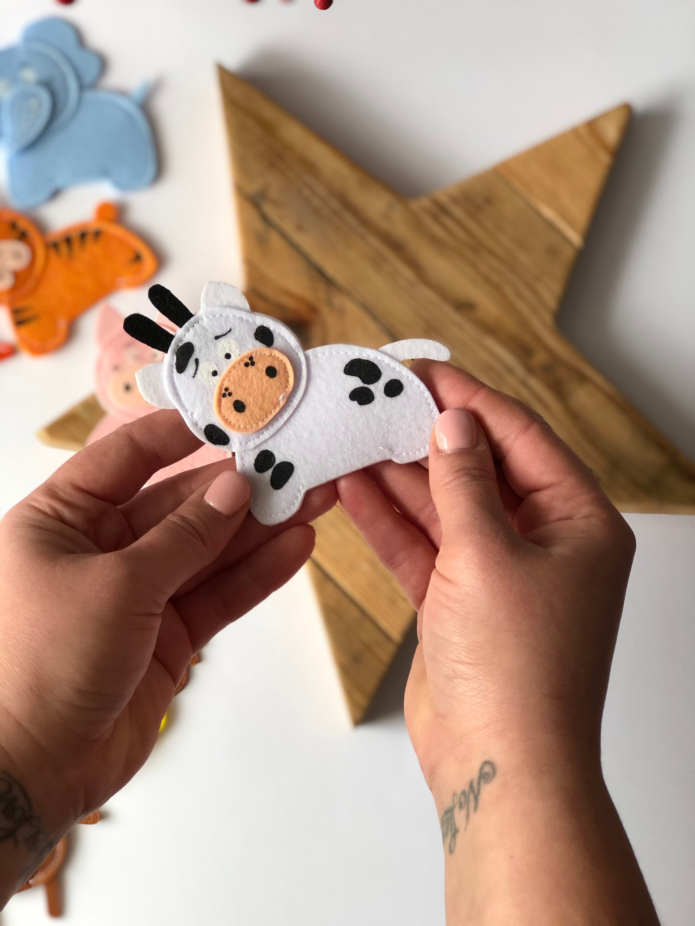 Finger Animals Quiet Toys Felt Finger Puppets Felt Animals - Etsy