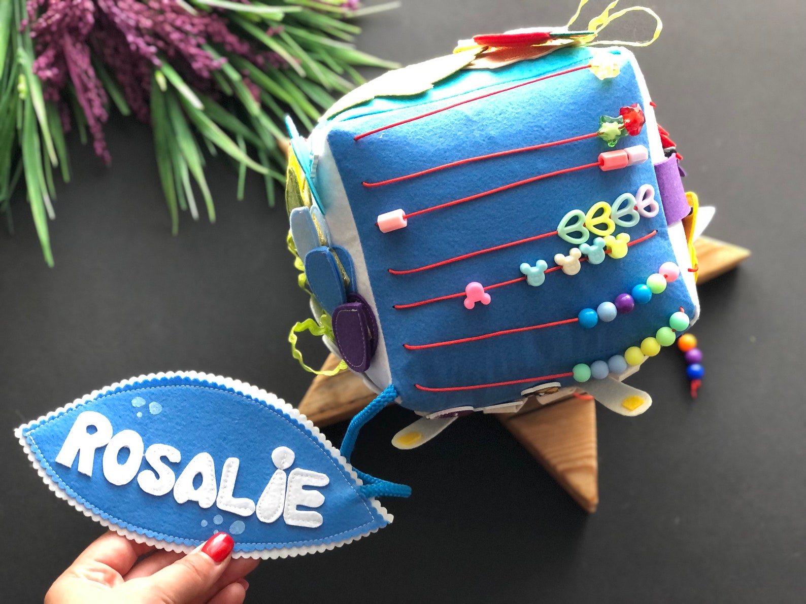 Quiet Felt Cube for Kids. Montessori Toy.activity Felt Cube - Etsy