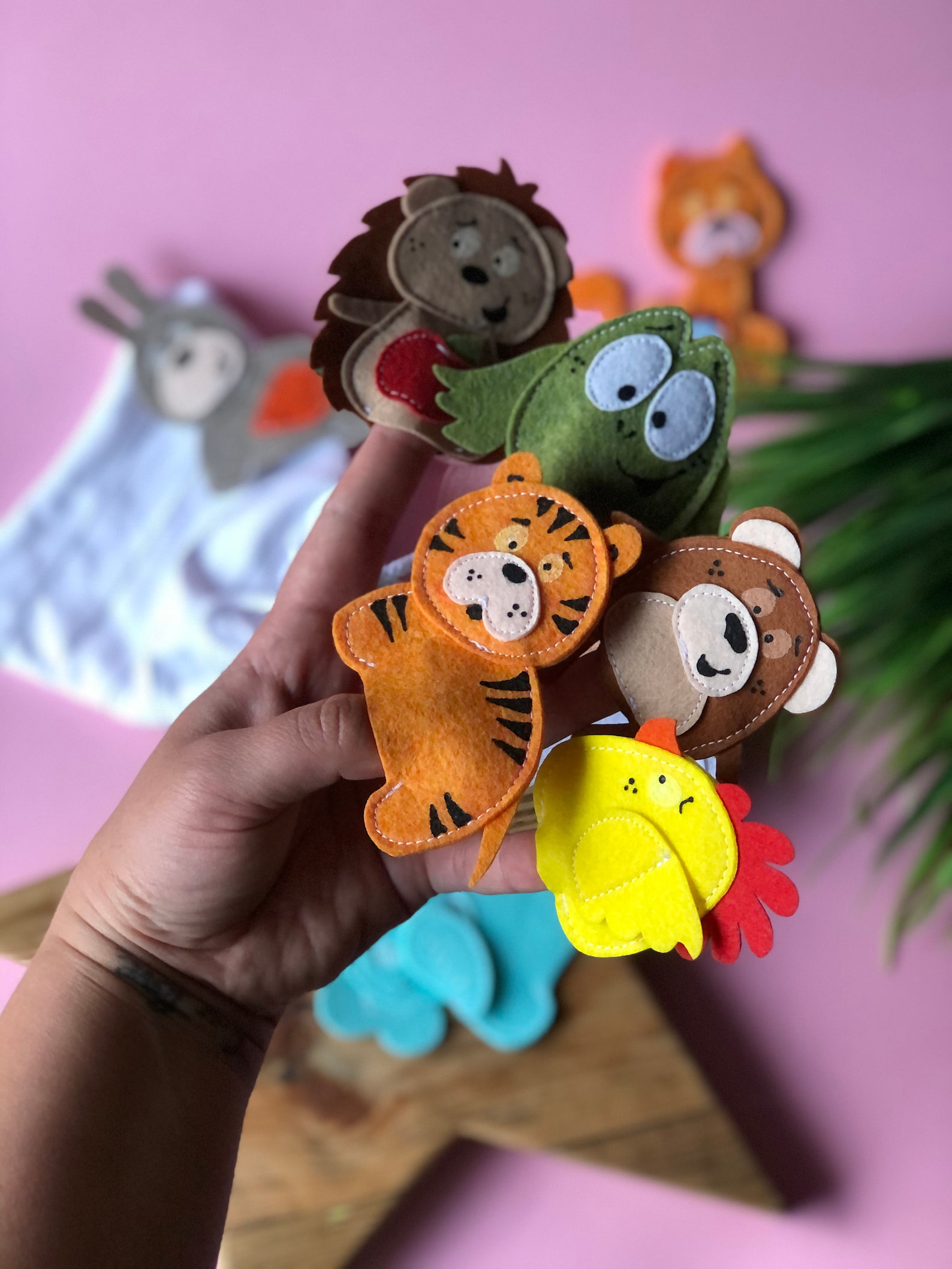 Finger Animals Quiet Toys Felt Finger Puppets Felt Animals - Etsy UK