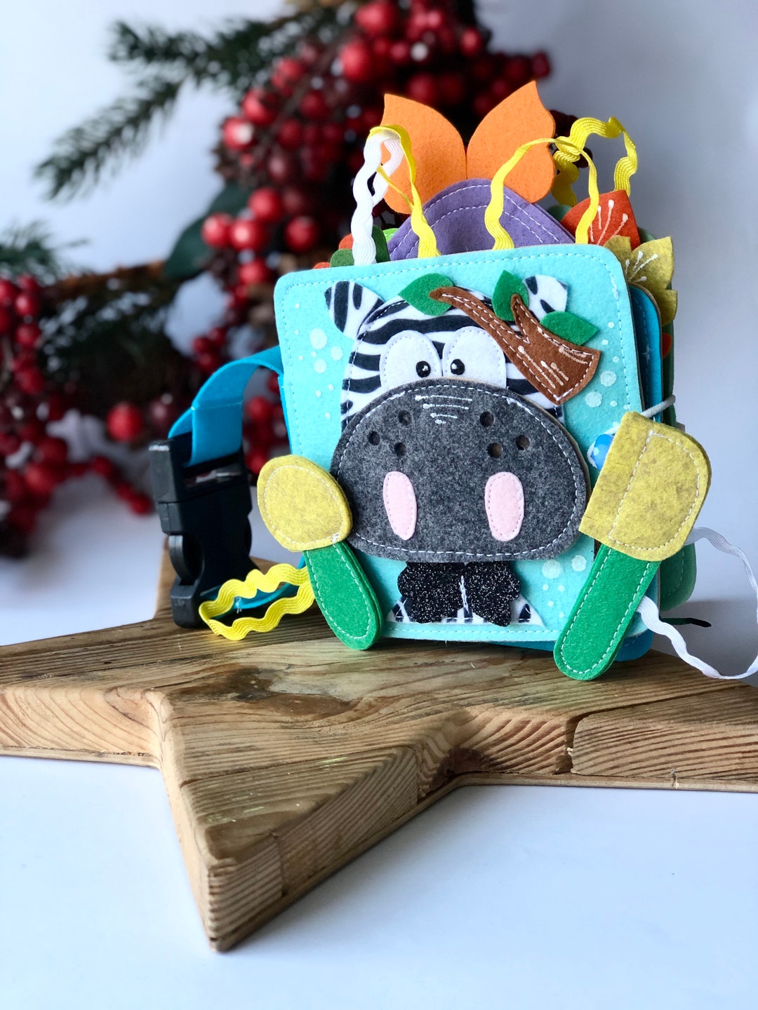 Activity Book With Sensory Features for Babies, Best Birthday Gift for ...