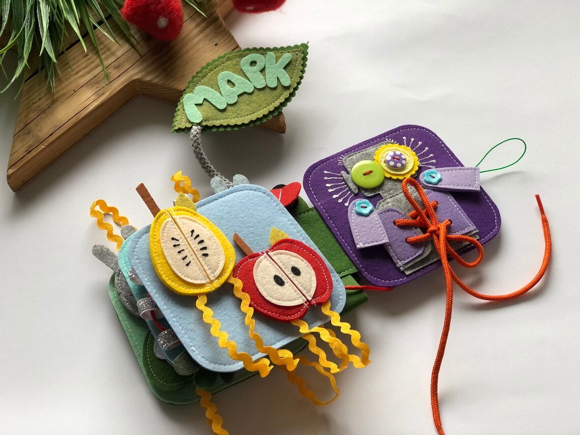 Baby Activity Book From 6 Month to 2 Years, Educational Felt Book,felt ...