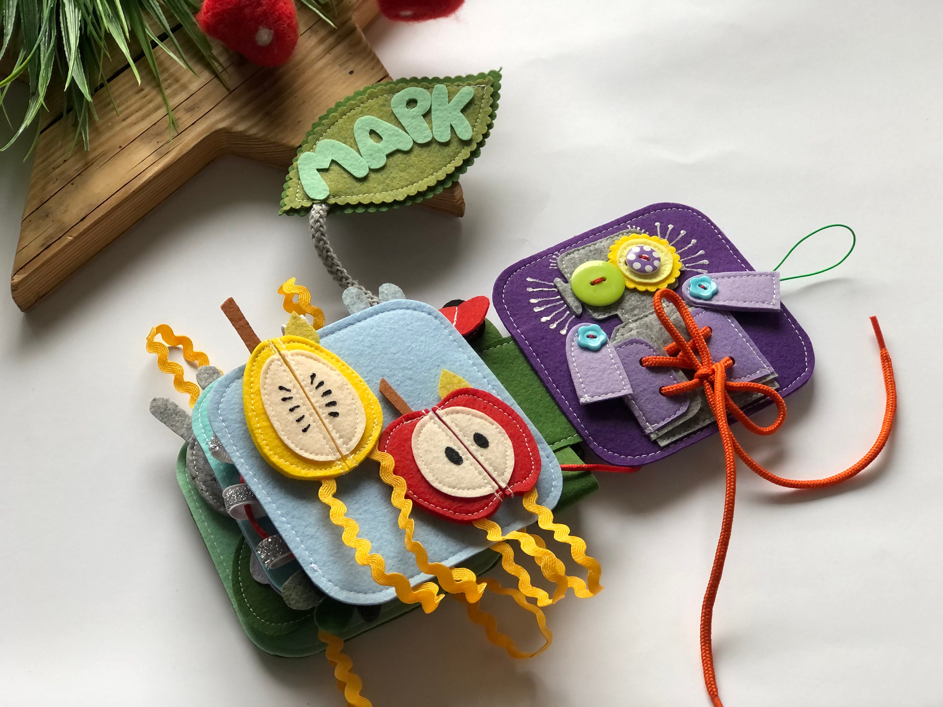 Baby Activity Book From 6 Month to 2 Years Educational Felt - Etsy