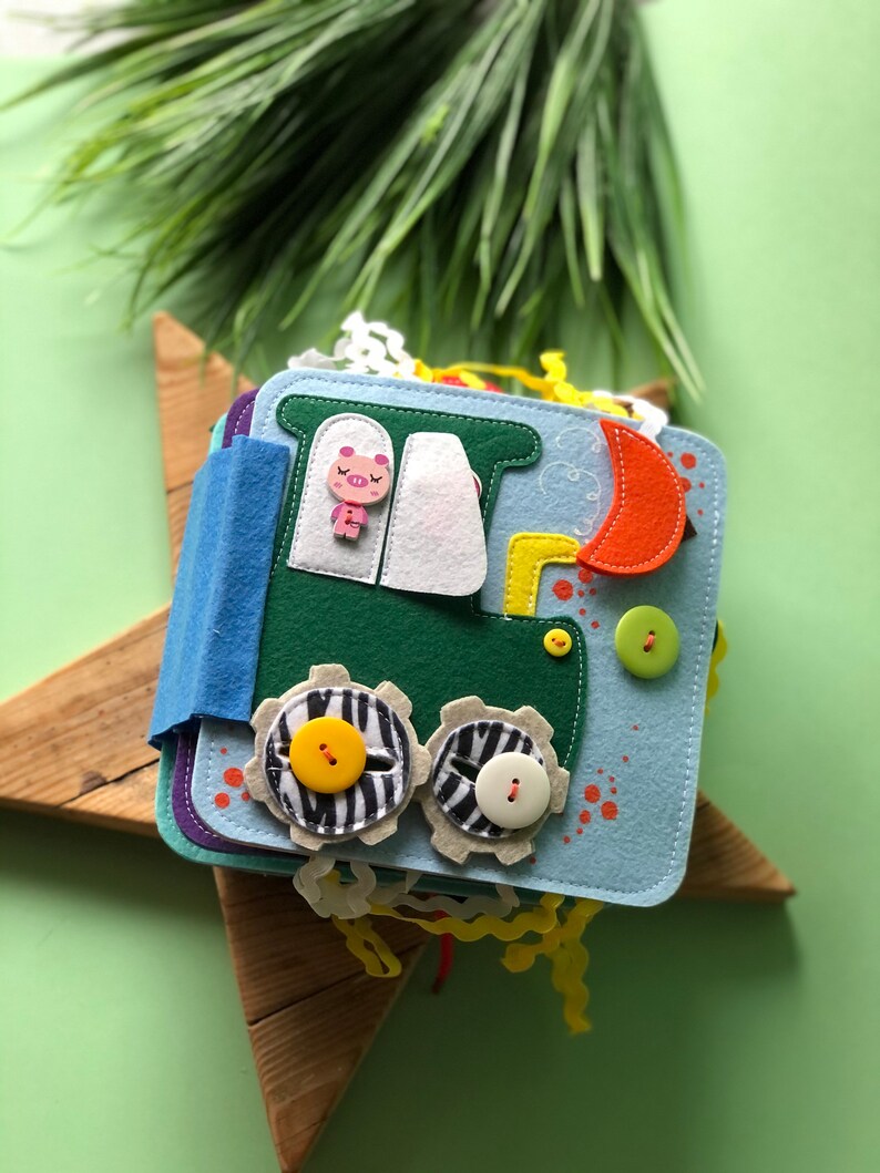 Personalised Quiet Bookbusy Felt Book Educational Busy Book - Etsy